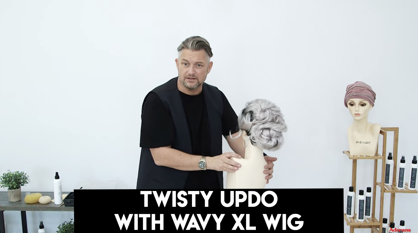 Twisty Updo with Wavy XL Wig | Rene of Paris